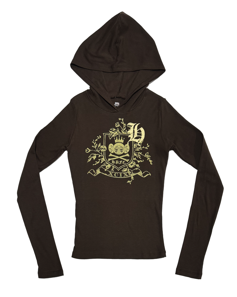 REM Rugby Baby Long Sleeve Hoodie - Brown| Happy99